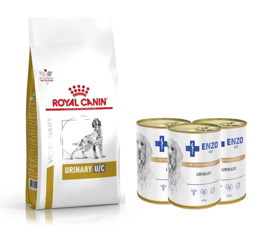 ROYAL CANIN Urinary U/C 14kg+ENZO VET Urinary pentru boli ale tractului ...